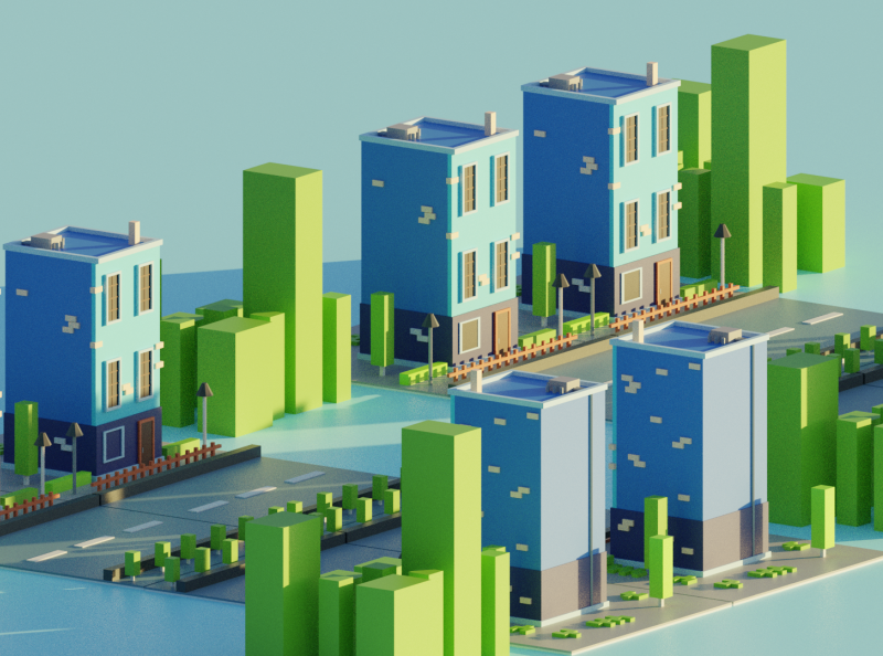 Simple Town by Agung Tri on Dribbble