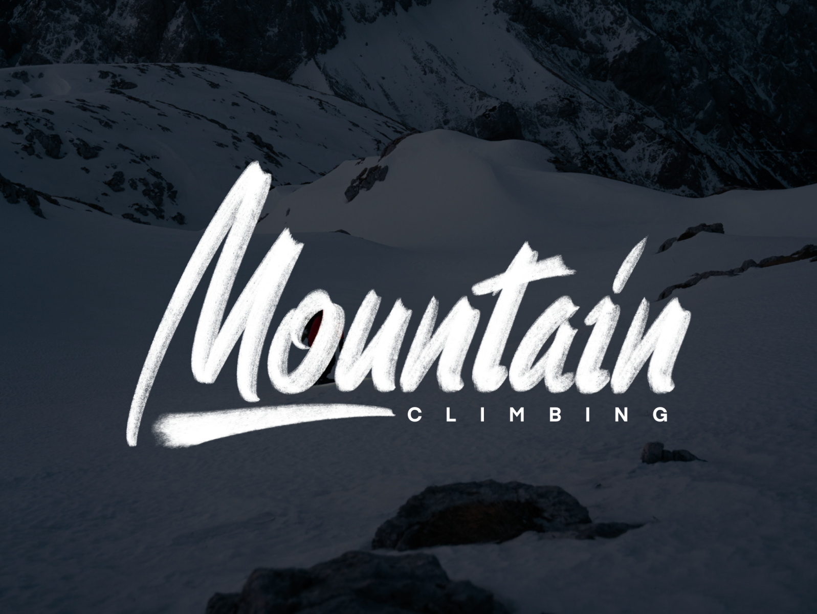 Mountain climbing. Random lettering by Fariz Ardiansyah on Dribbble
