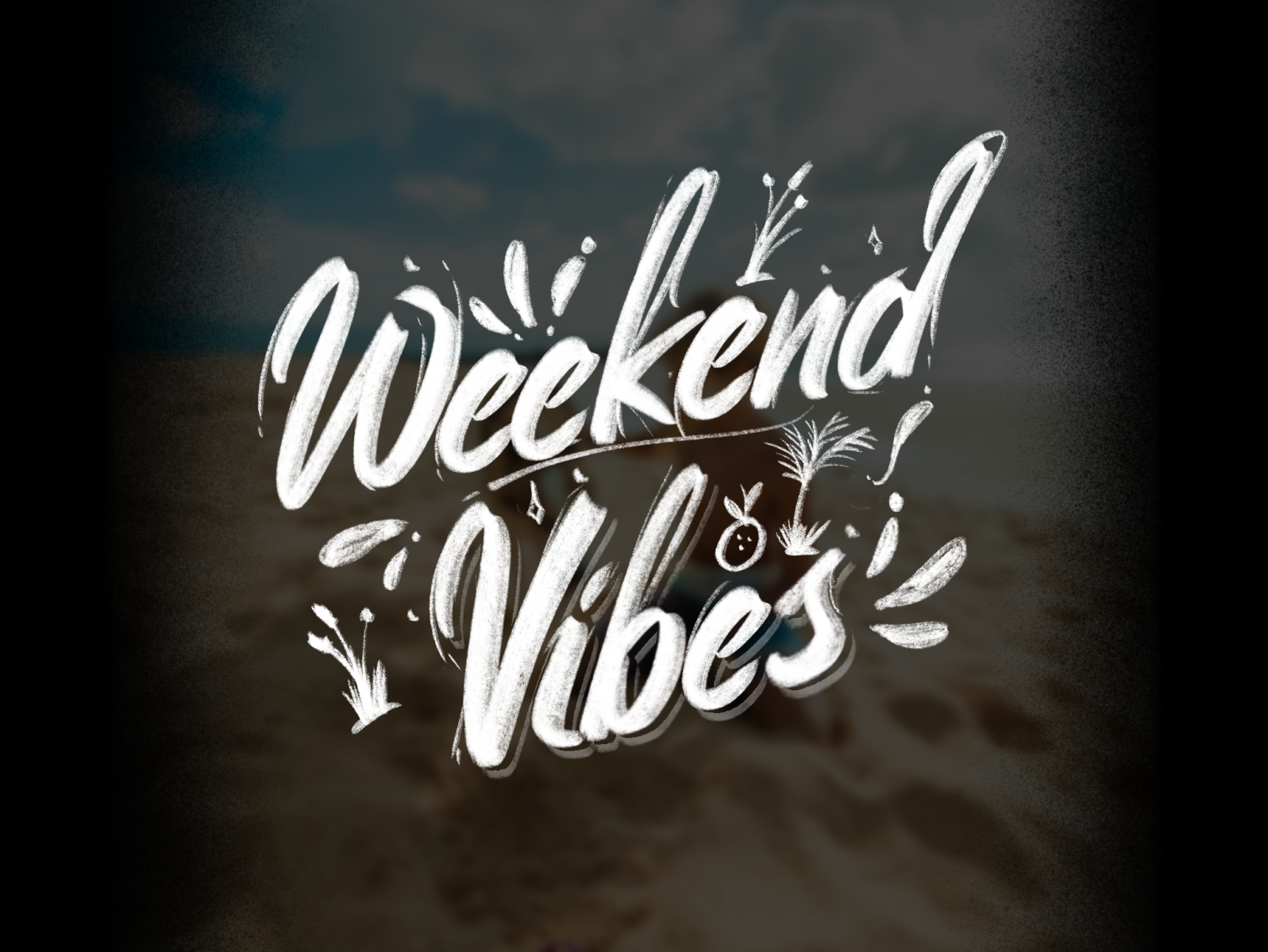 Weekend Vibes. Hand Lettering by Fariz Ardiansyah on Dribbble