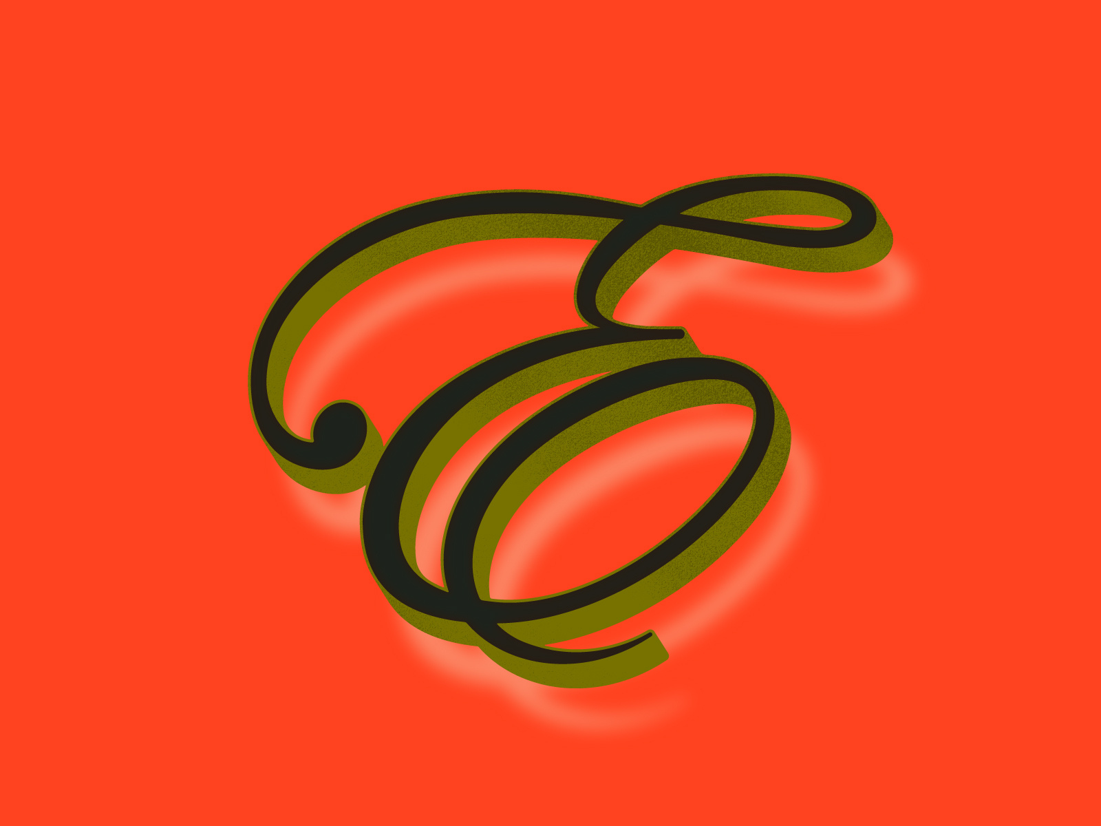 36 Days of Type — E by Peterson Timothy on Dribbble