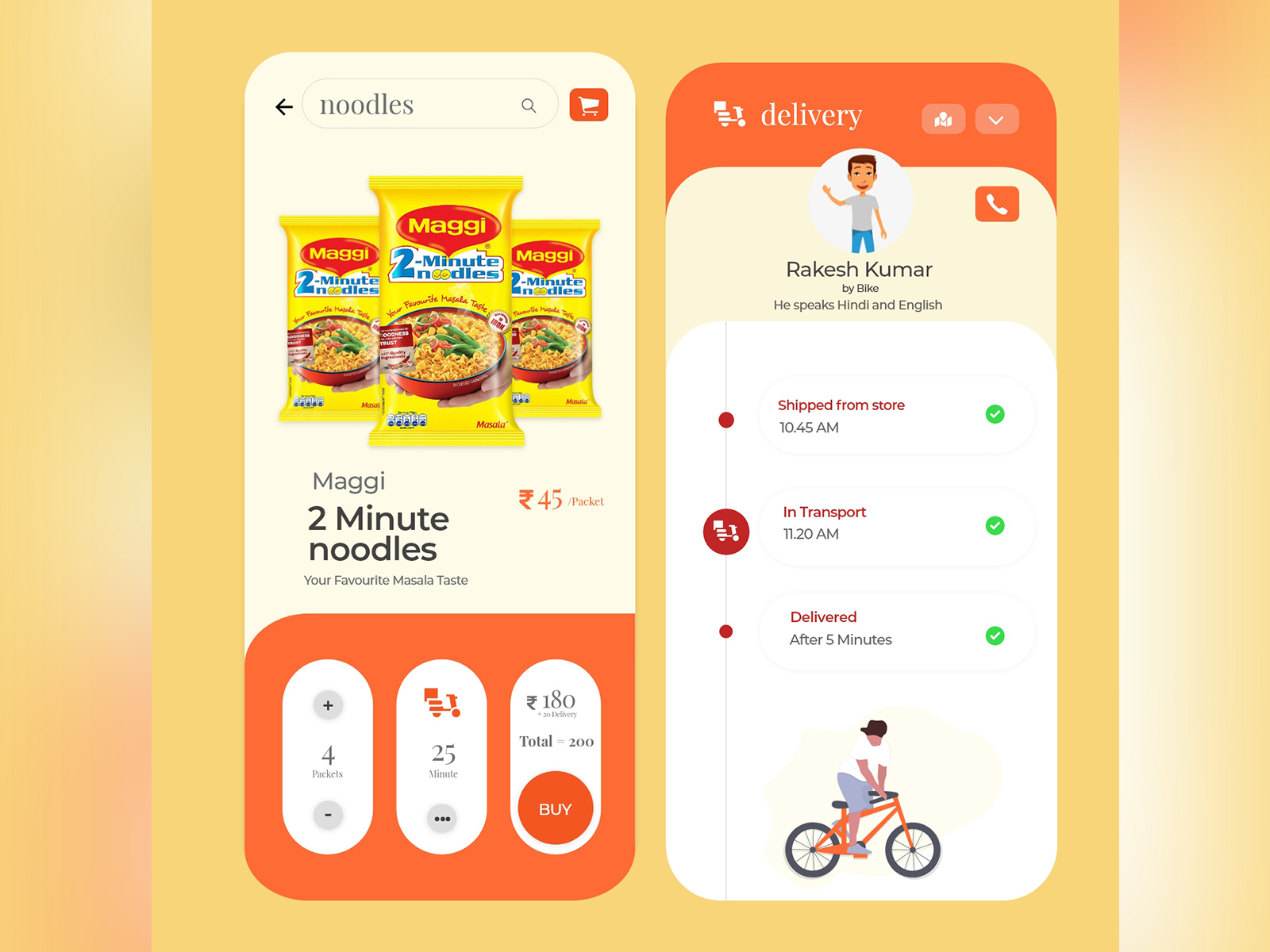 Food Delivery UI Design by Sardar Irfan Khan on Dribbble