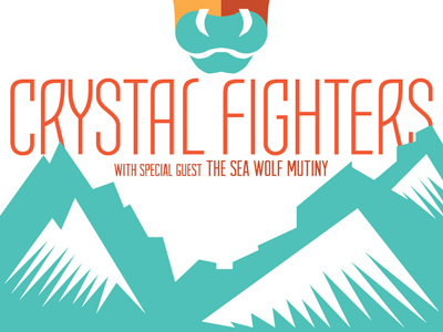 Crystal Fighters Poster bottom by Drake Cartrette on Dribbble
