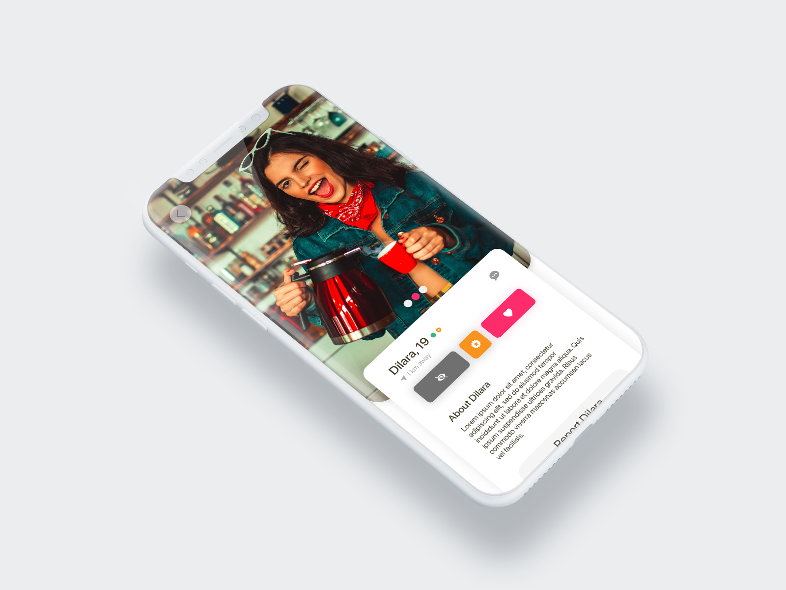 dating view profile by spectre on Dribbble