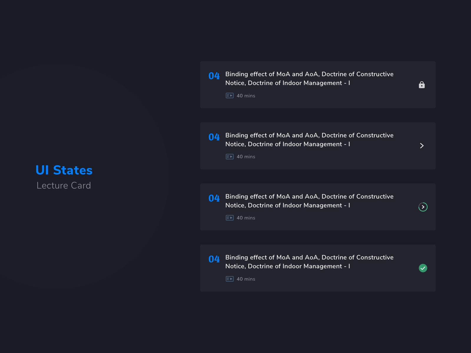 UI States by Masroor Mattu on Dribbble