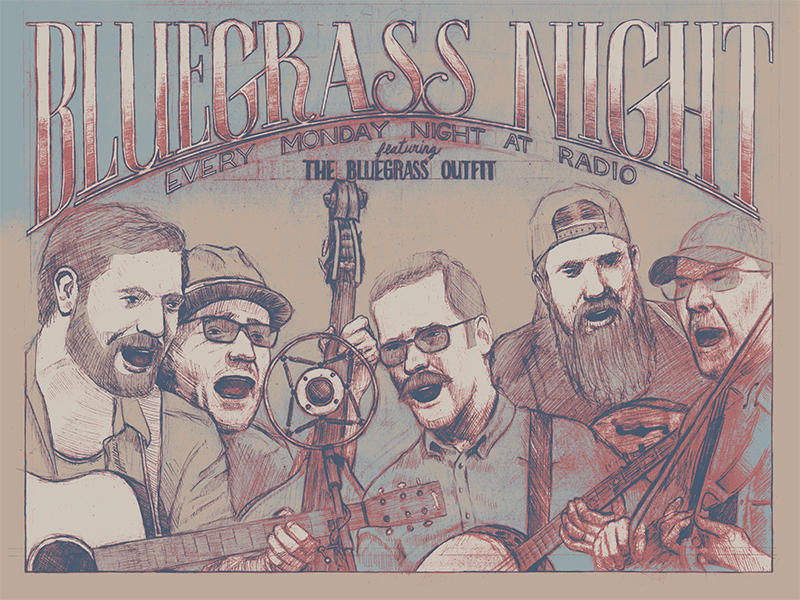 Bluegrass night poster by Dan Grissom on Dribbble