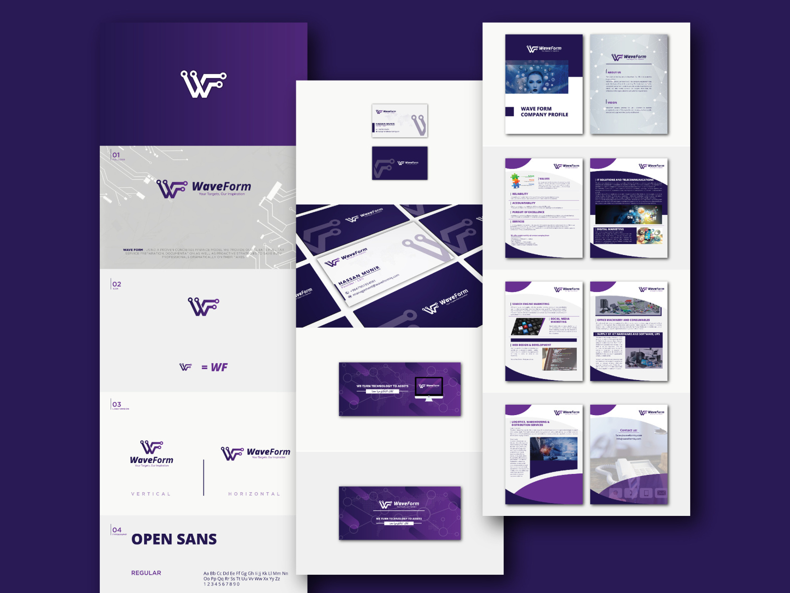 WaveForm Branding Design by Samim Mia on Dribbble