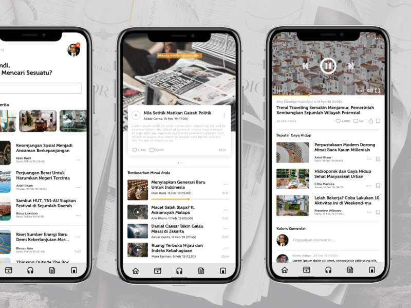Akurat.co by Baharudin M Yusuf on Dribbble