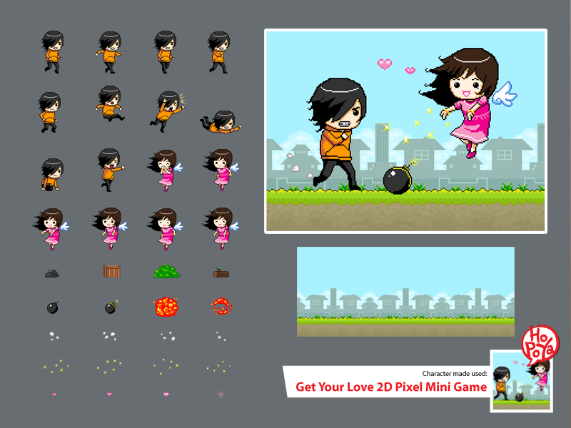 Get Your Love 2D Pixel Mini Game by Mahmud Fajar Rosyadi on Dribbble