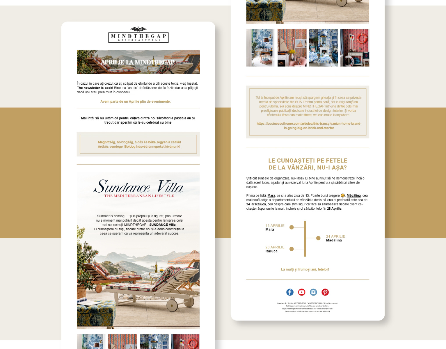April - Monthly Internal Email by Gyarfas Csilla - Julia on Dribbble