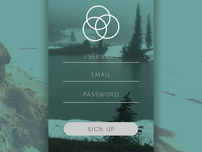 Simple login interface by Tony Sanchez on Dribbble