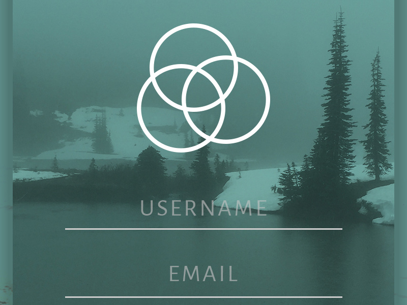 Simple login interface by Tony Sanchez on Dribbble