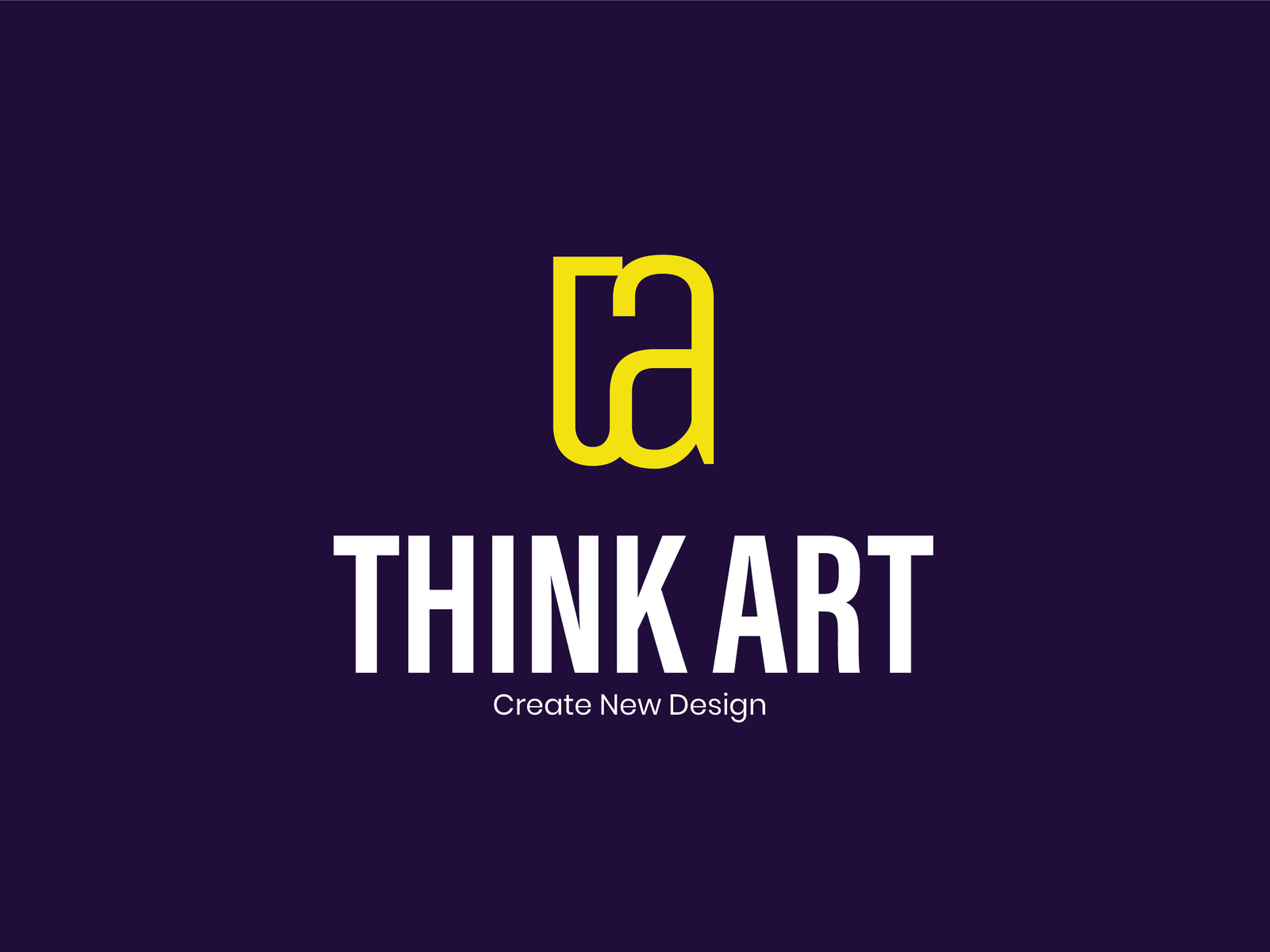 Think Art New Logo by Creative Bharttaa on Dribbble