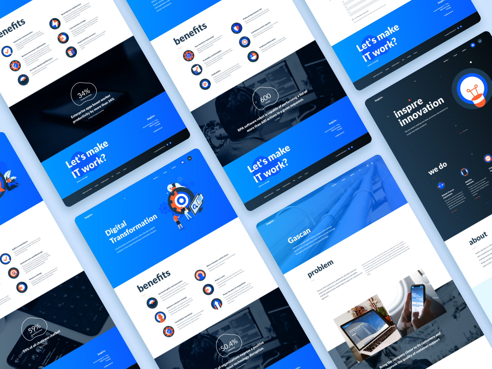 Inspire IT Website by Joao Marques on Dribbble