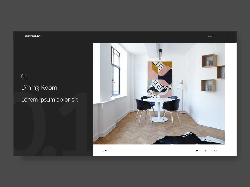 Interior Design Website Concept by Ben Watts on Dribbble
