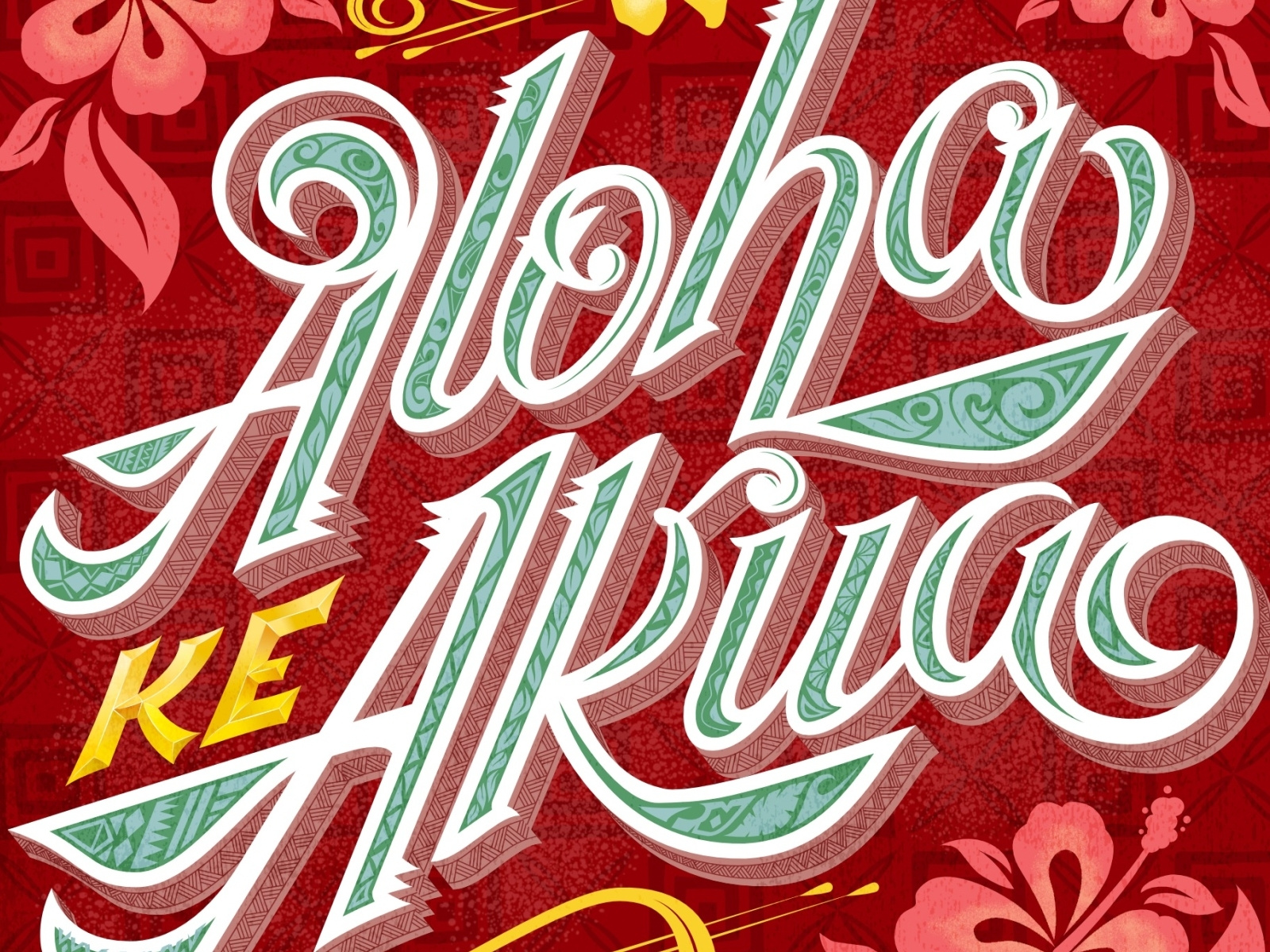 Aloha lettering by PA3DSN on Dribbble