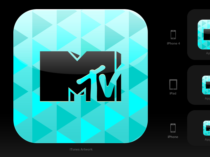 iOS icon for an MTV app by Klein Maetschke on Dribbble