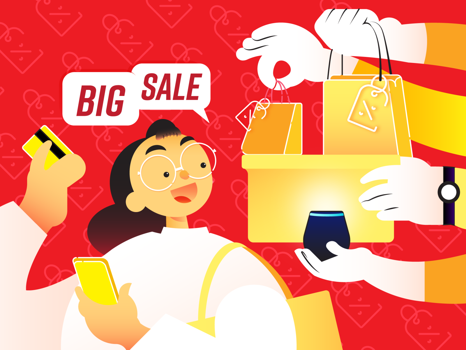 Holiday Shopping by Alex Landry on Dribbble