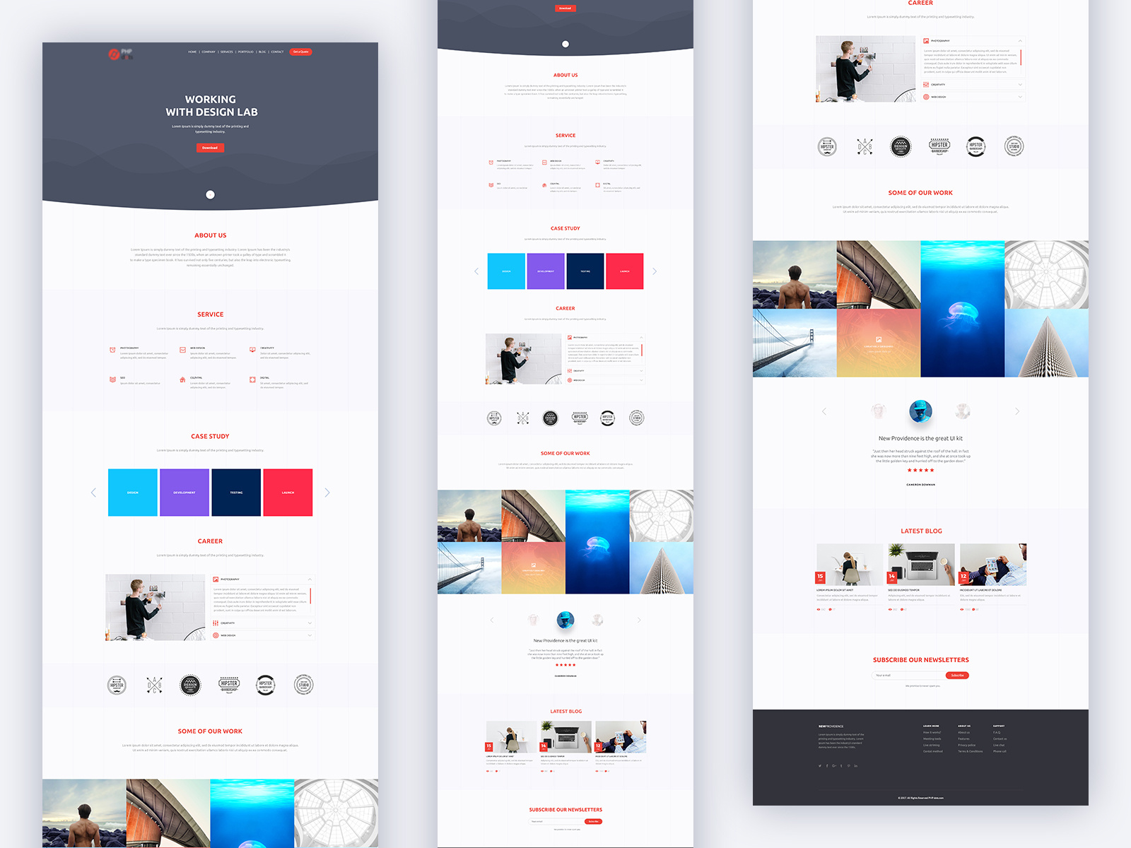 Service Provider : Website Design by Hiren Patel on Dribbble