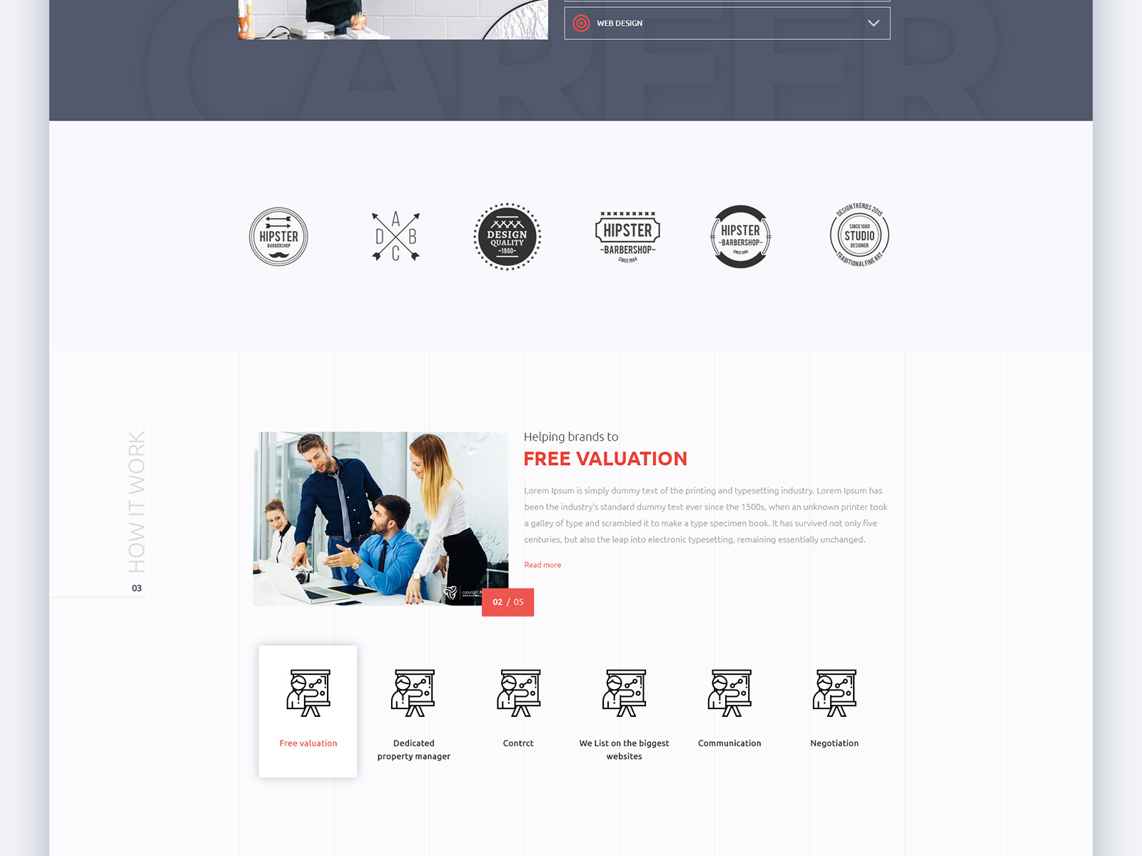 Service Provider : Website Design by Hiren Patel on Dribbble