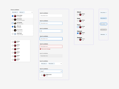 Multi Select Component by Jing.H on Dribbble