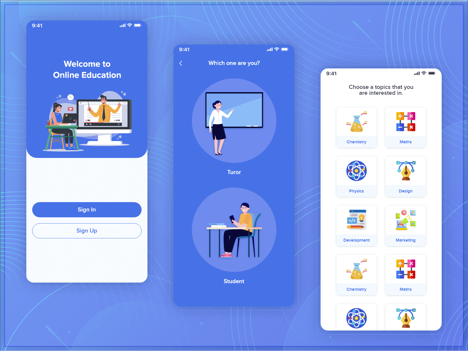 Online Education App Screens - 2 by Tecocraft Infusion on Dribbble