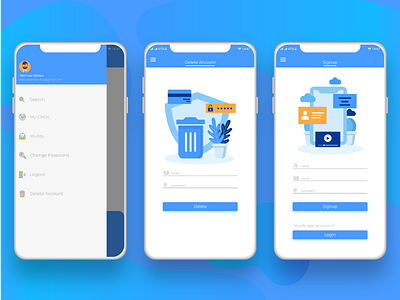 Android app UI UX design by Taimoor Abbasi on Dribbble