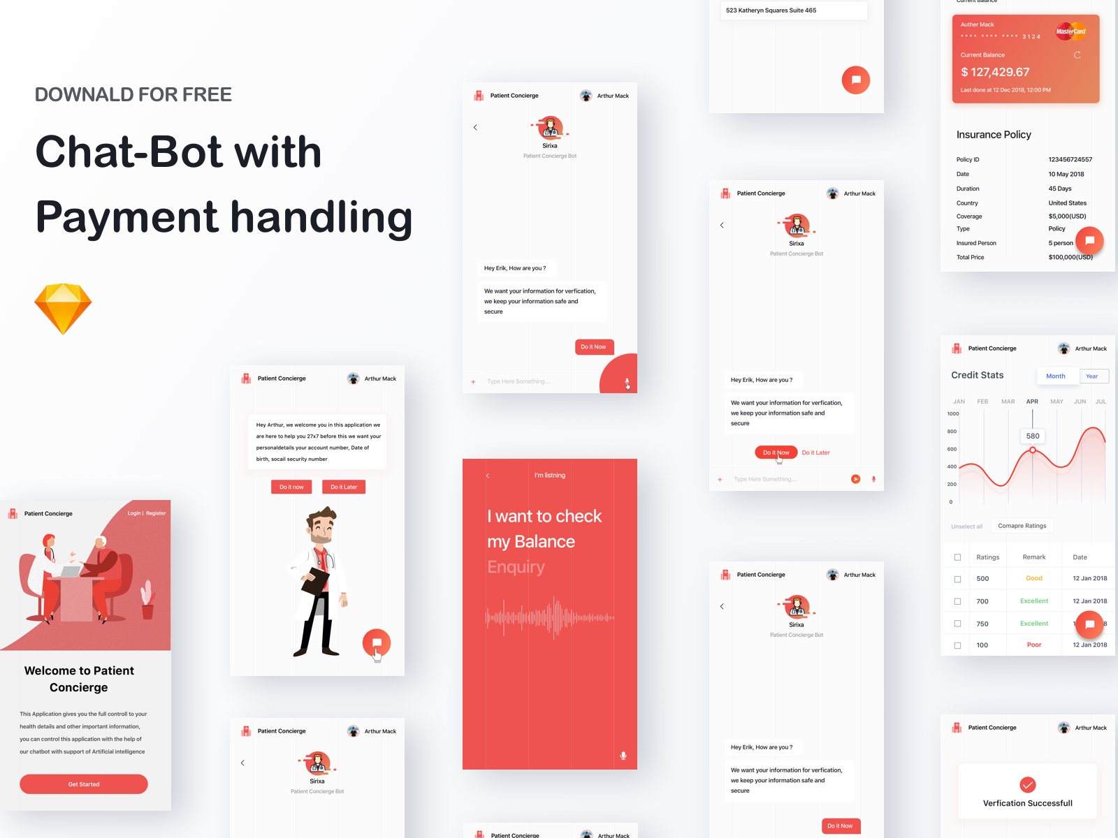 Chat Bot(Payment Handling) by Uxui.Monster on Dribbble