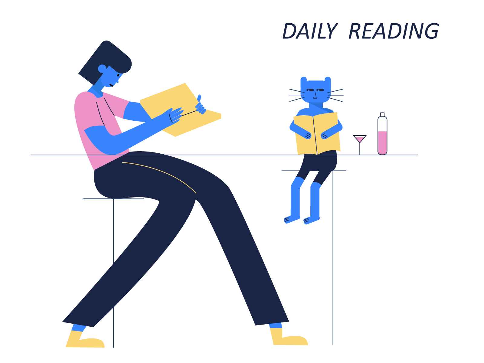 DAILY READING by Ear_Chen on Dribbble