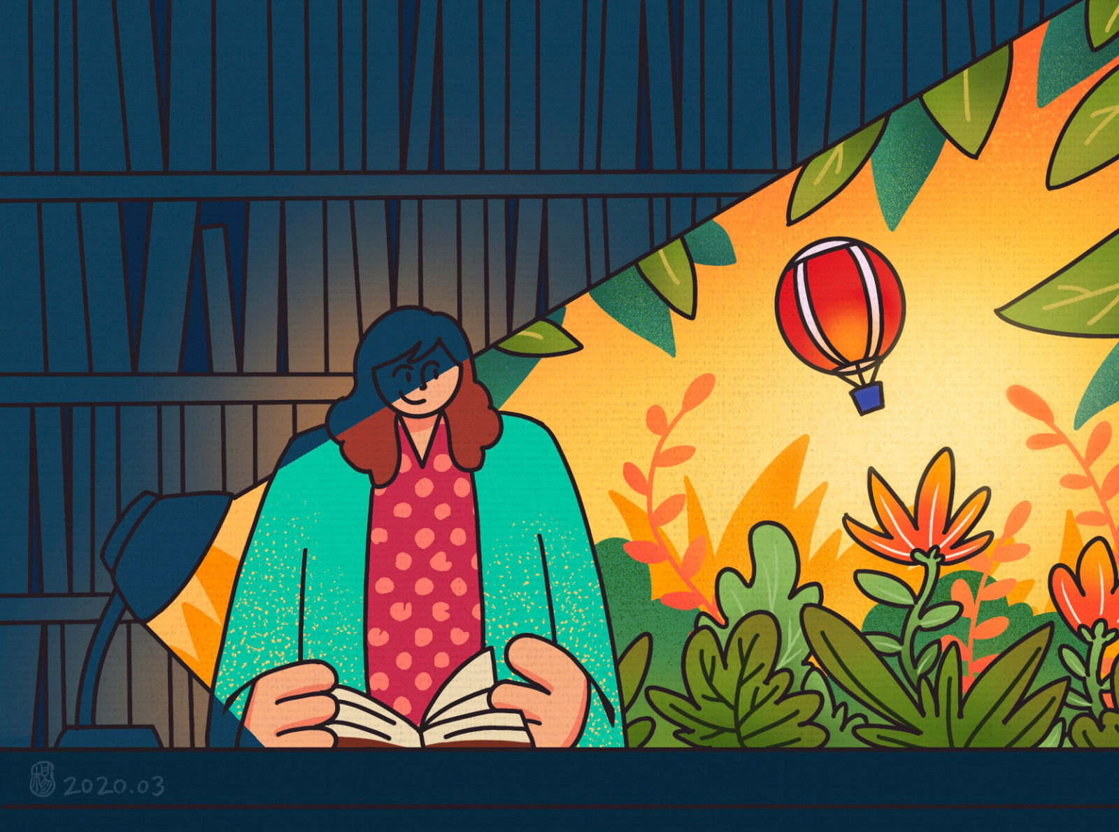 Library fantasy by Janet Li on Dribbble