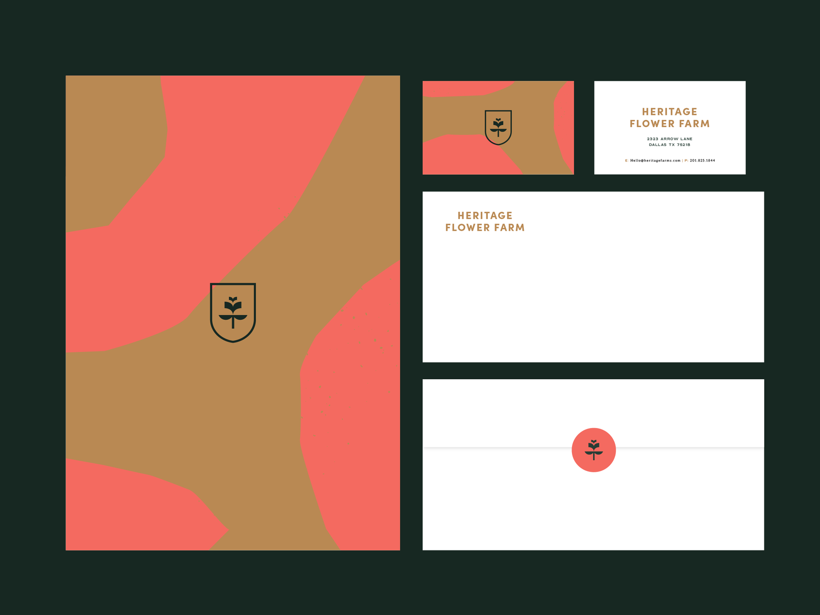 Flower Mark Collateral by Kevin Craft on Dribbble