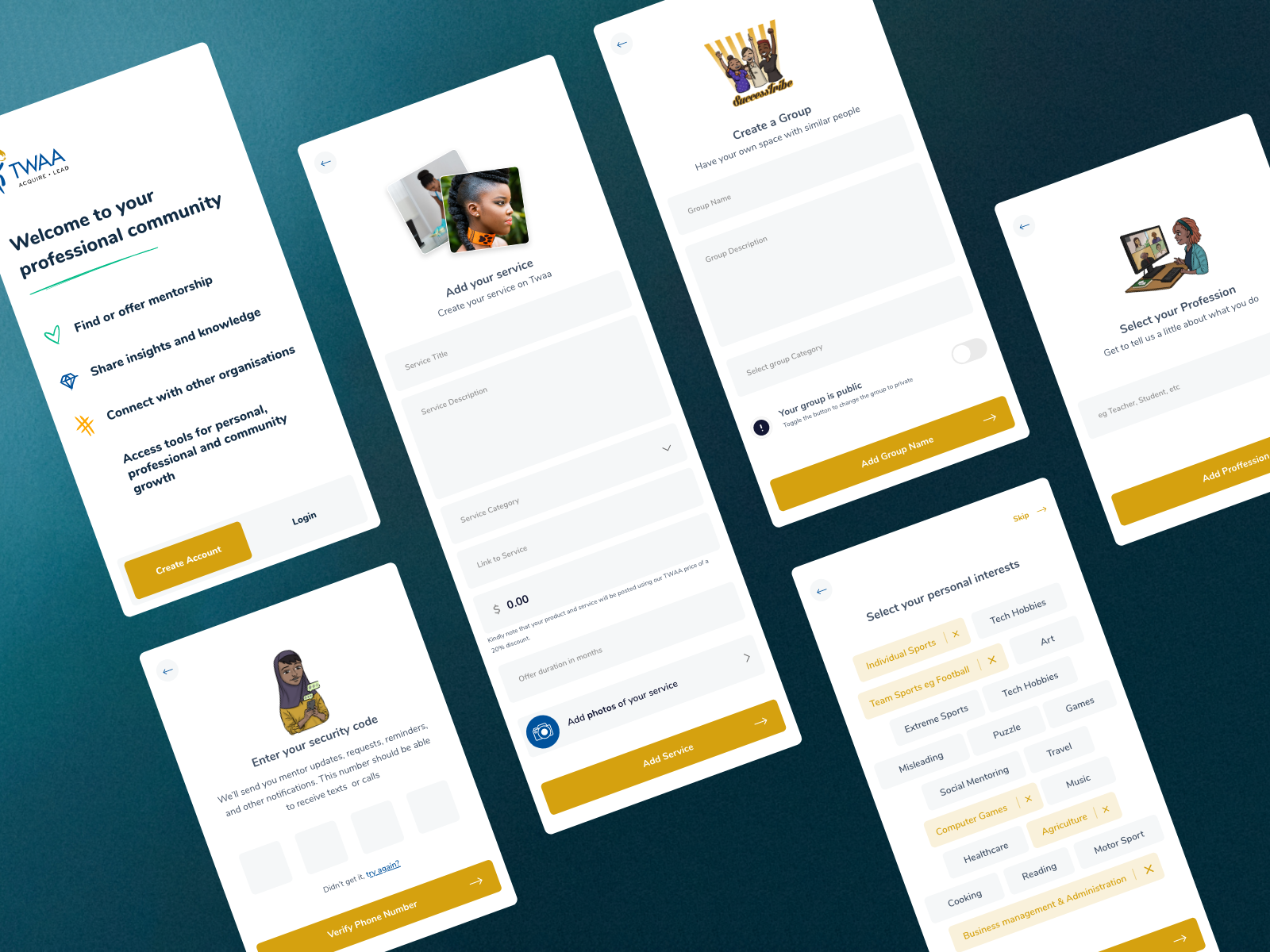 Twaa Mobile App by apiut toel on Dribbble