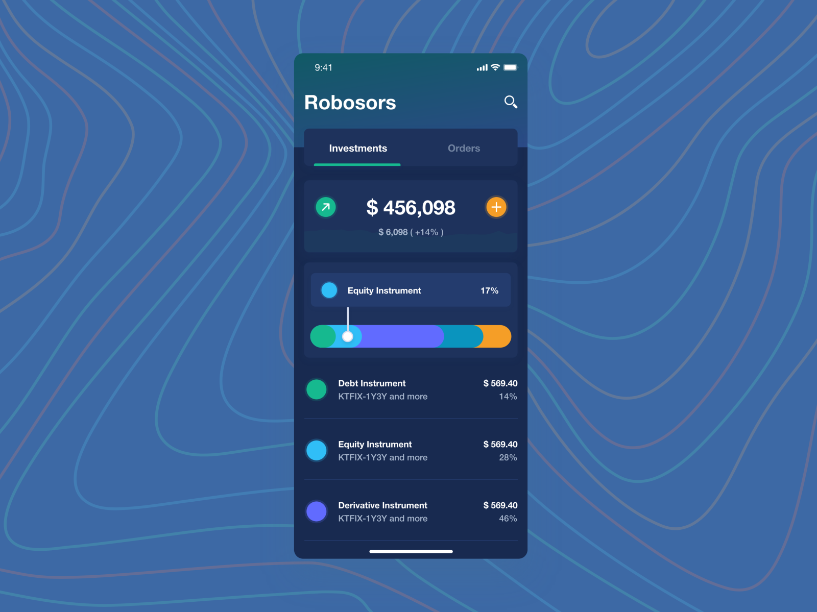Robosors - Robo advisor app by Yoonuch Chayhet on Dribbble