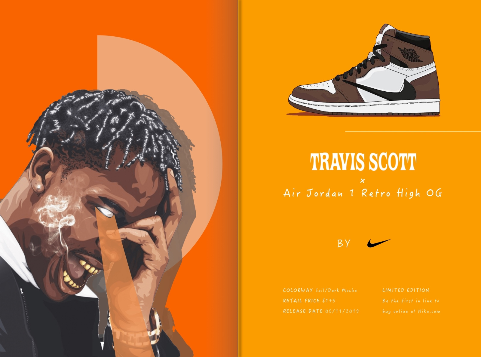 Travis Scott x Nike by Brandy Shin on Dribbble