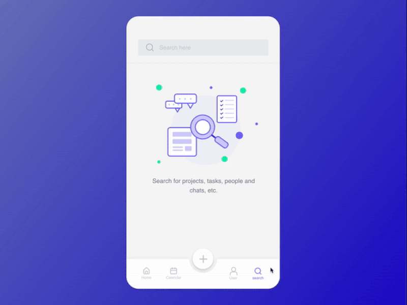 tab bar animation by Chloe Wu on Dribbble