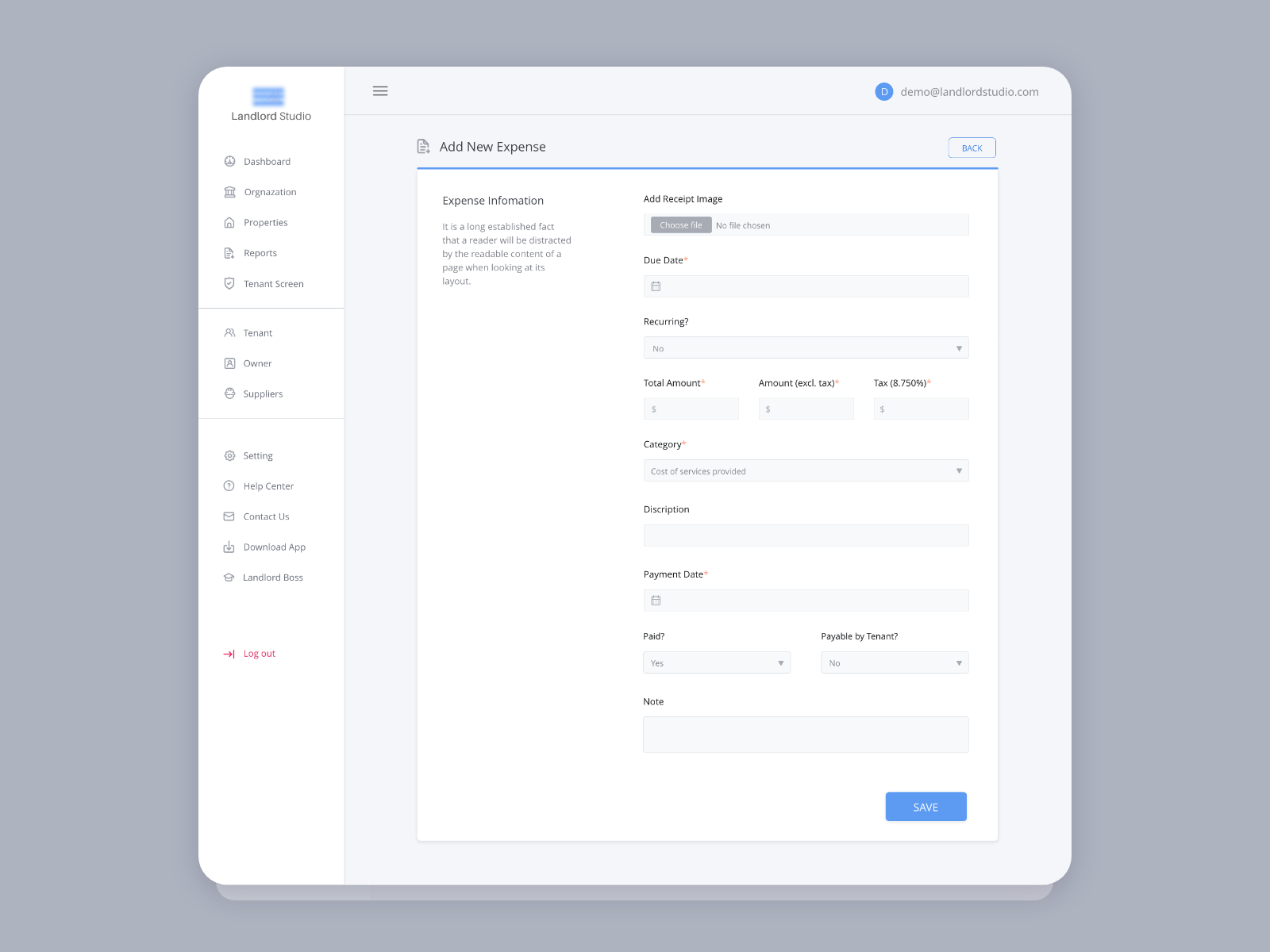 add expense form by Chloe Wu on Dribbble