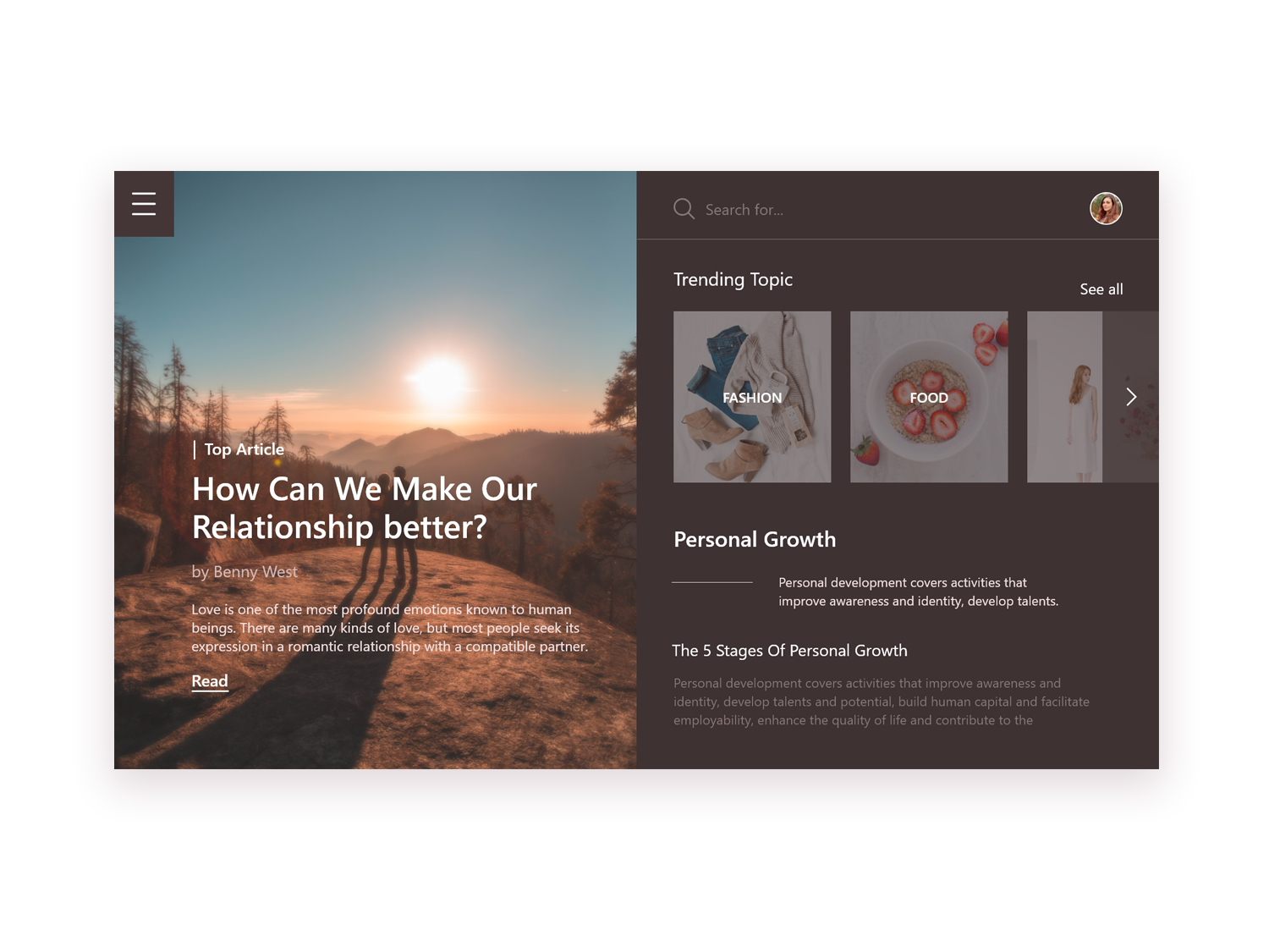 Blog Website design by Chloe Wu on Dribbble