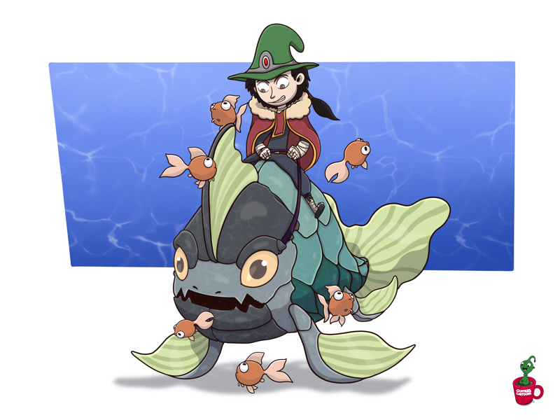 Fish King by Pierre Coffee on Dribbble
