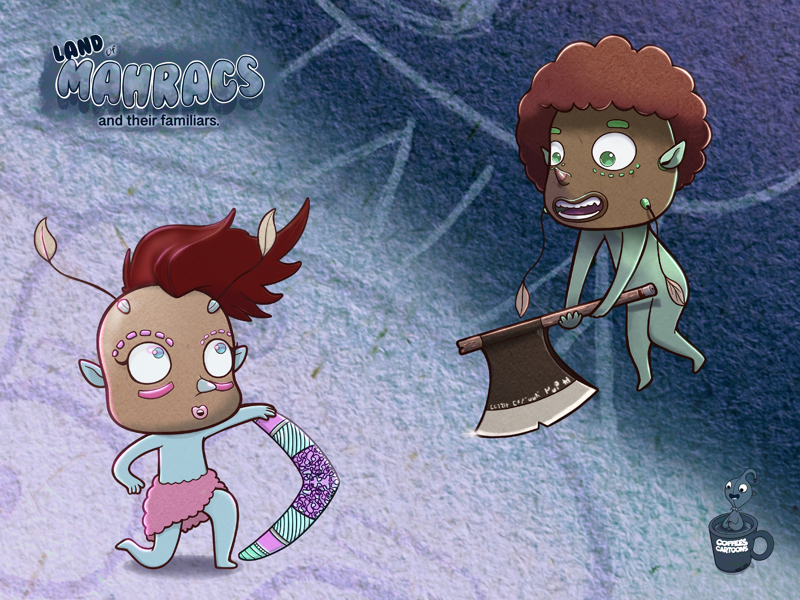 Hip and Hop Tikki twins by Pierre Coffee on Dribbble