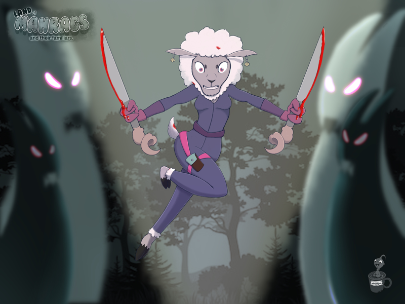 Sheep ,Vampire hunter by Pierre Coffee on Dribbble