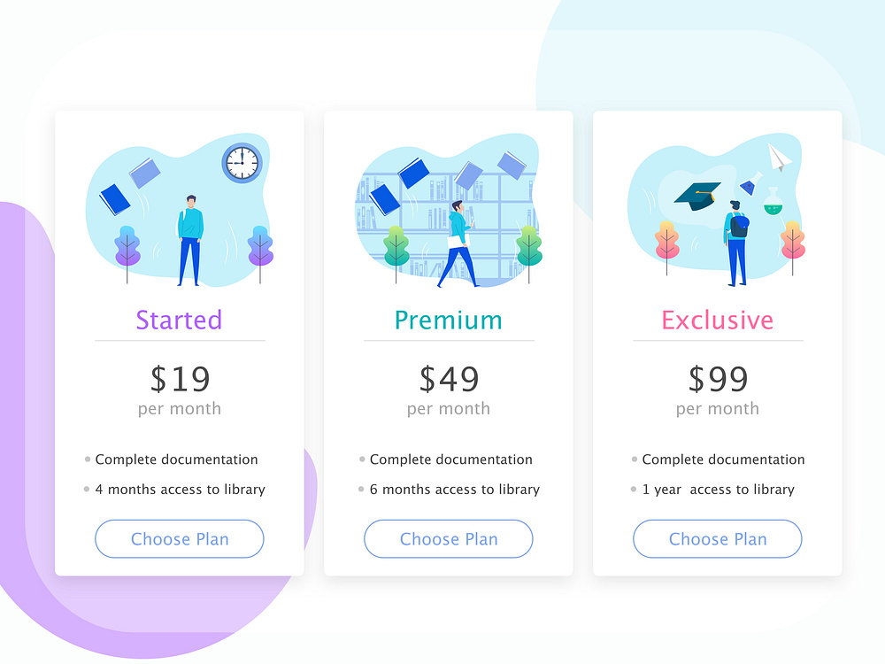 Pricing Screen by azin on Dribbble