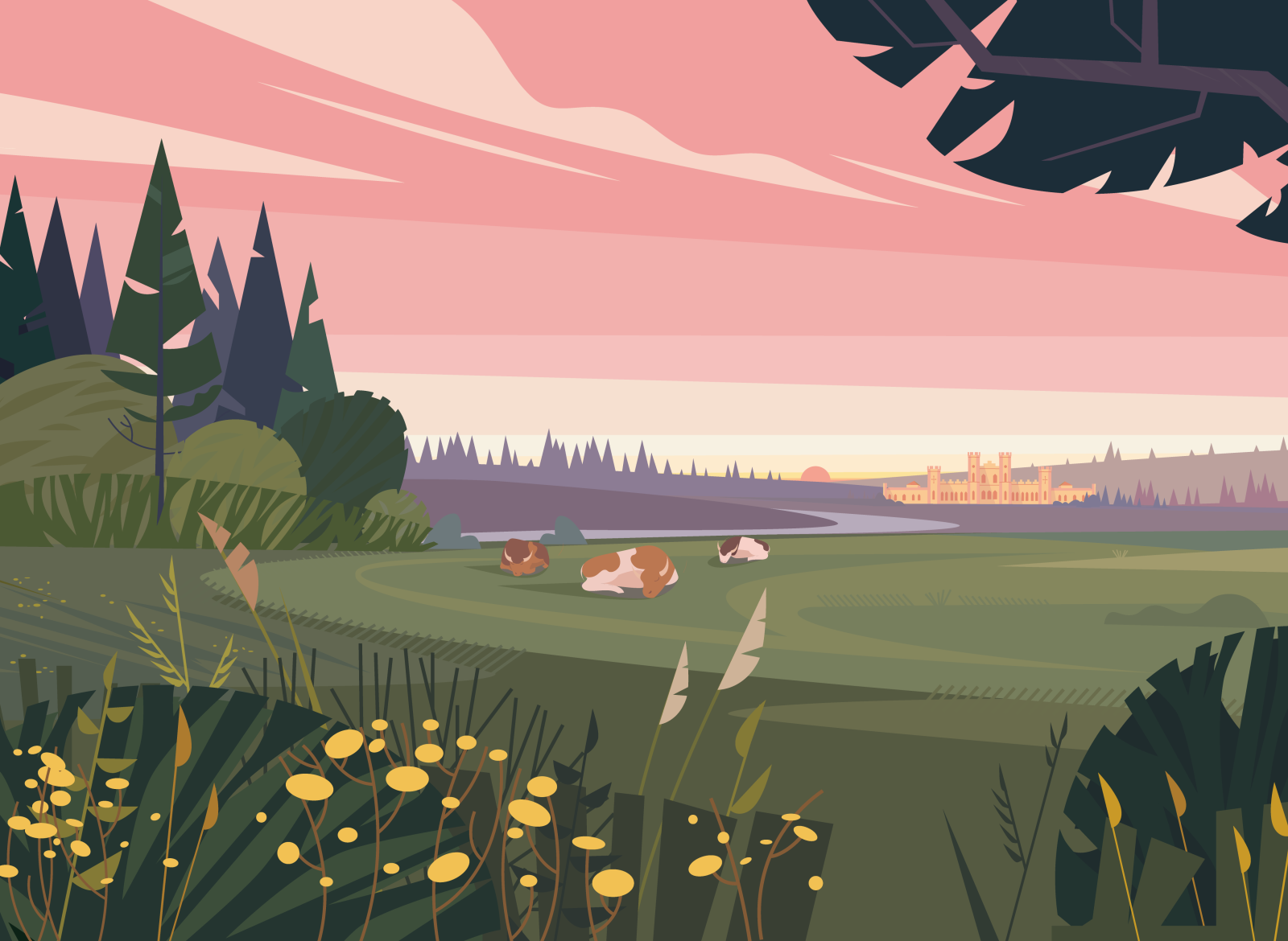 Dawn haze by Kate Predko on Dribbble