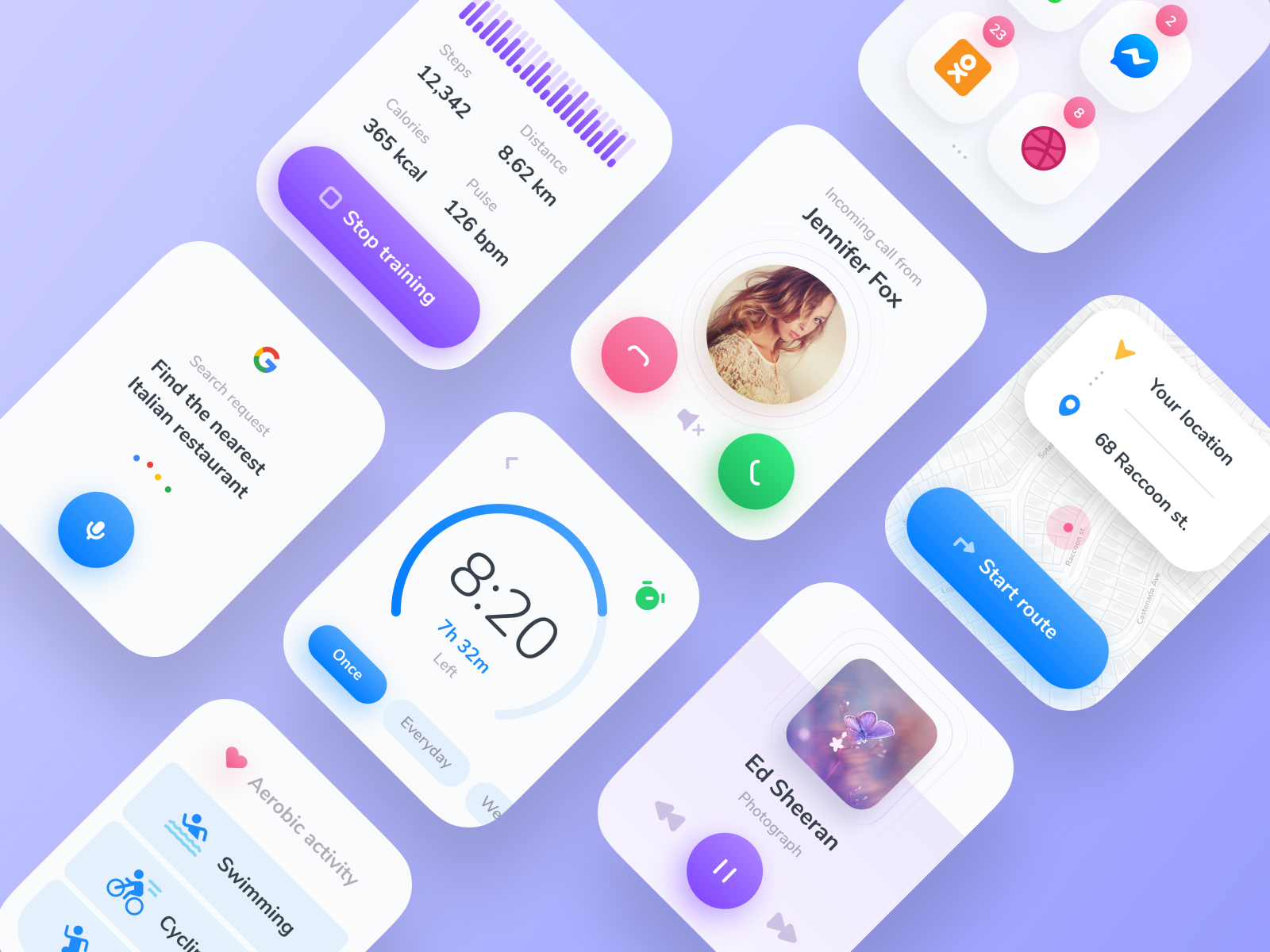 Apple Watch OS - Screens UI by Valeo Mooha 🌶️ on Dribbble