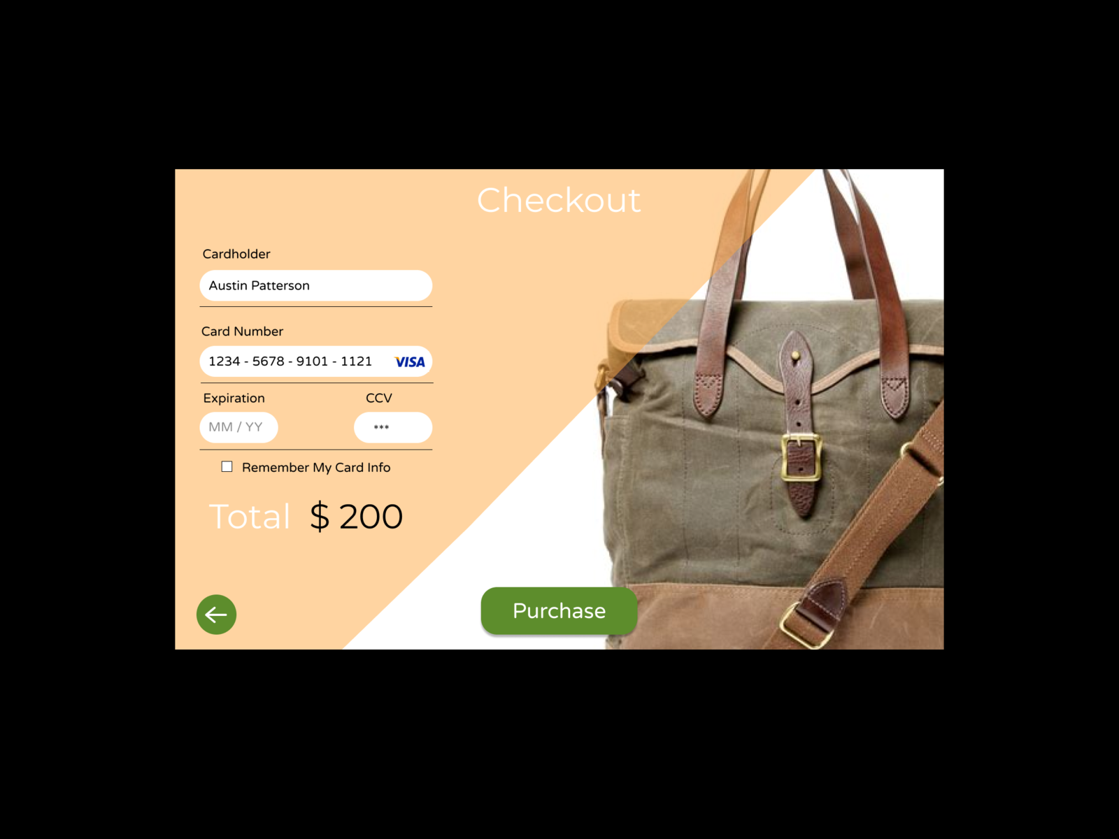 Daily Ui Challenge 002 - Checkout by Austin Patterson on Dribbble
