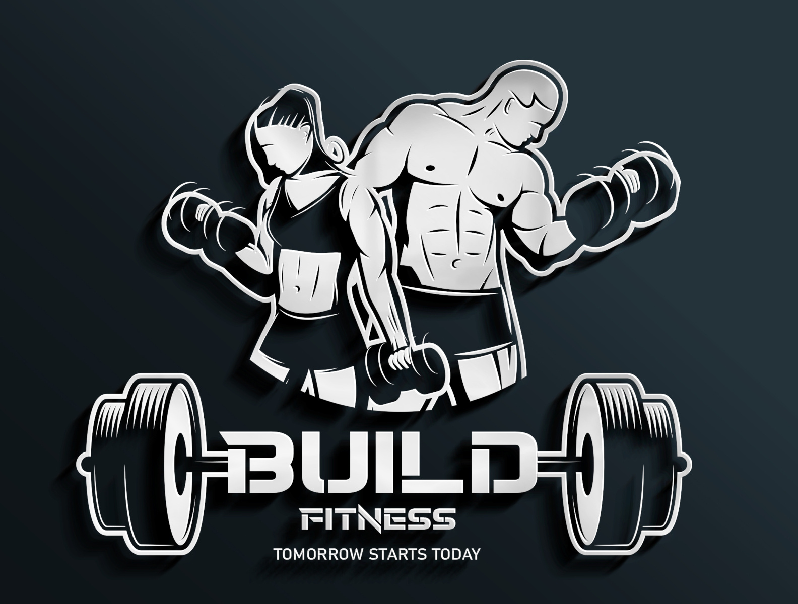 Build Fitness Logo by Lovepreet Singh 🥇 on Dribbble