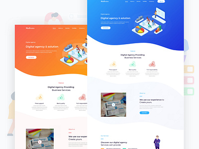Agency landing page by Lovepreet Singh 🥇 on Dribbble