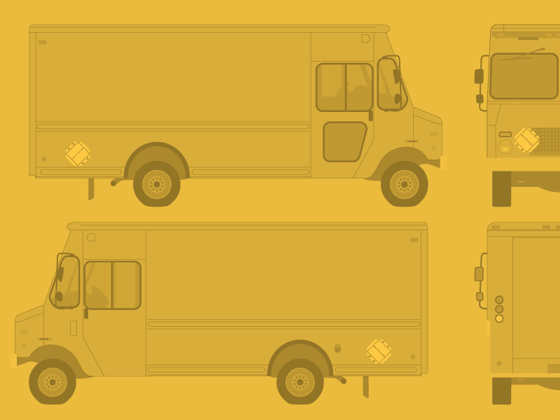 Free Food Truck Template By Ben On Dribbble