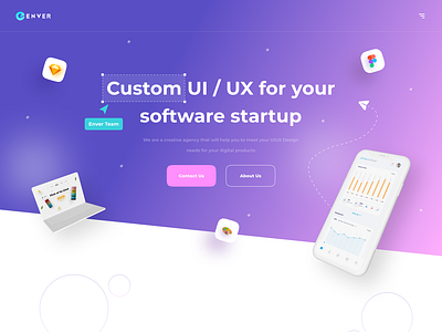 Enver UIUX Service Website by Regi Pangestu for Enver Studio on Dribbble
