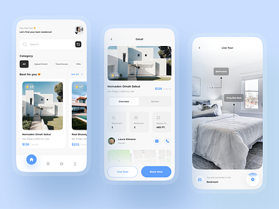 Griyo - Home Rental App 🏠 by Regi Pangestu for Enver Studio on Dribbble