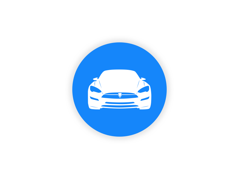 Tesla car icon by Josh Whitehead for Saucey on Dribbble