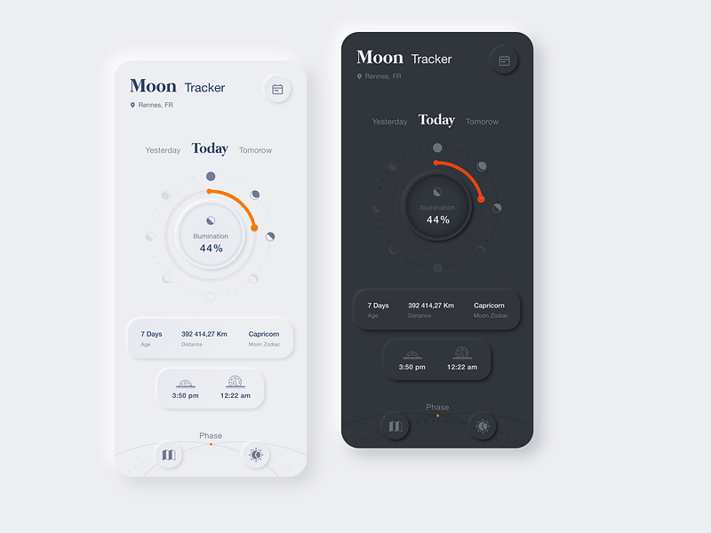 Dark Neumorphism designs, themes, templates and downloadable graphic ...